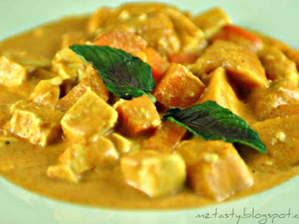 Pumpkin and salt fish curry - Recipe Petitchef