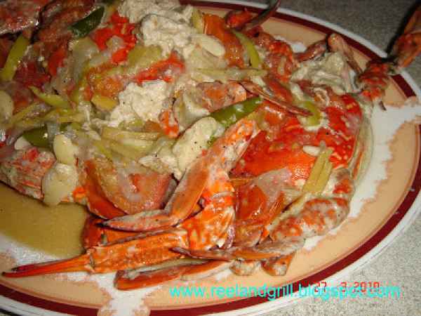 Sea crab with glass noodles recipe