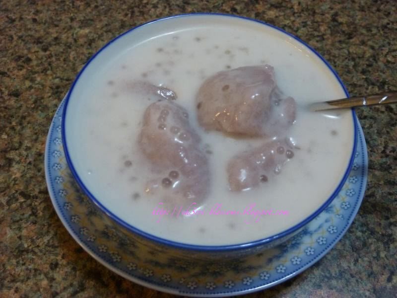 2-in-1 taro and tapioca sweet soup recipe