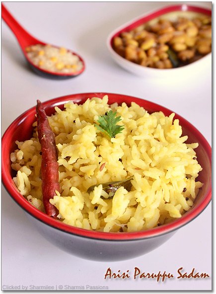 Arisi paruppu sadam (dhal rice), Recipe Petitchef