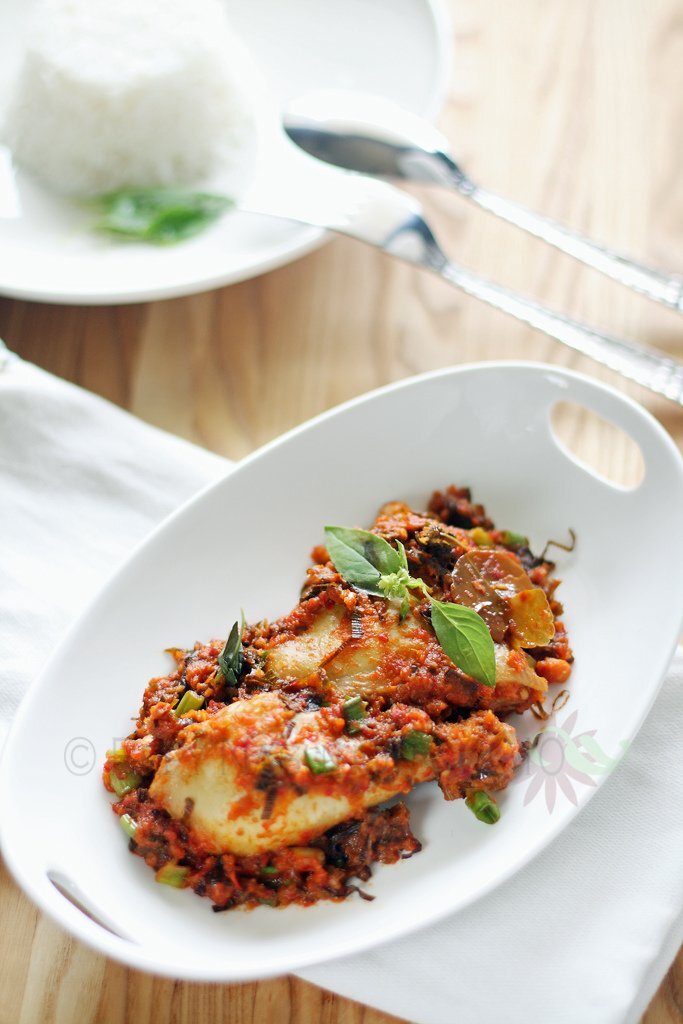 Ayam garo rica - manadonese chili and lemon basil chicken - Recipe ...