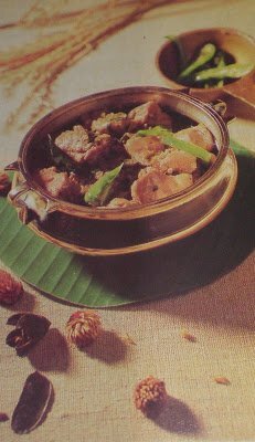 Bamboo shoot curry, mushroom curry & errachi barthadu - coorg cuisine ...