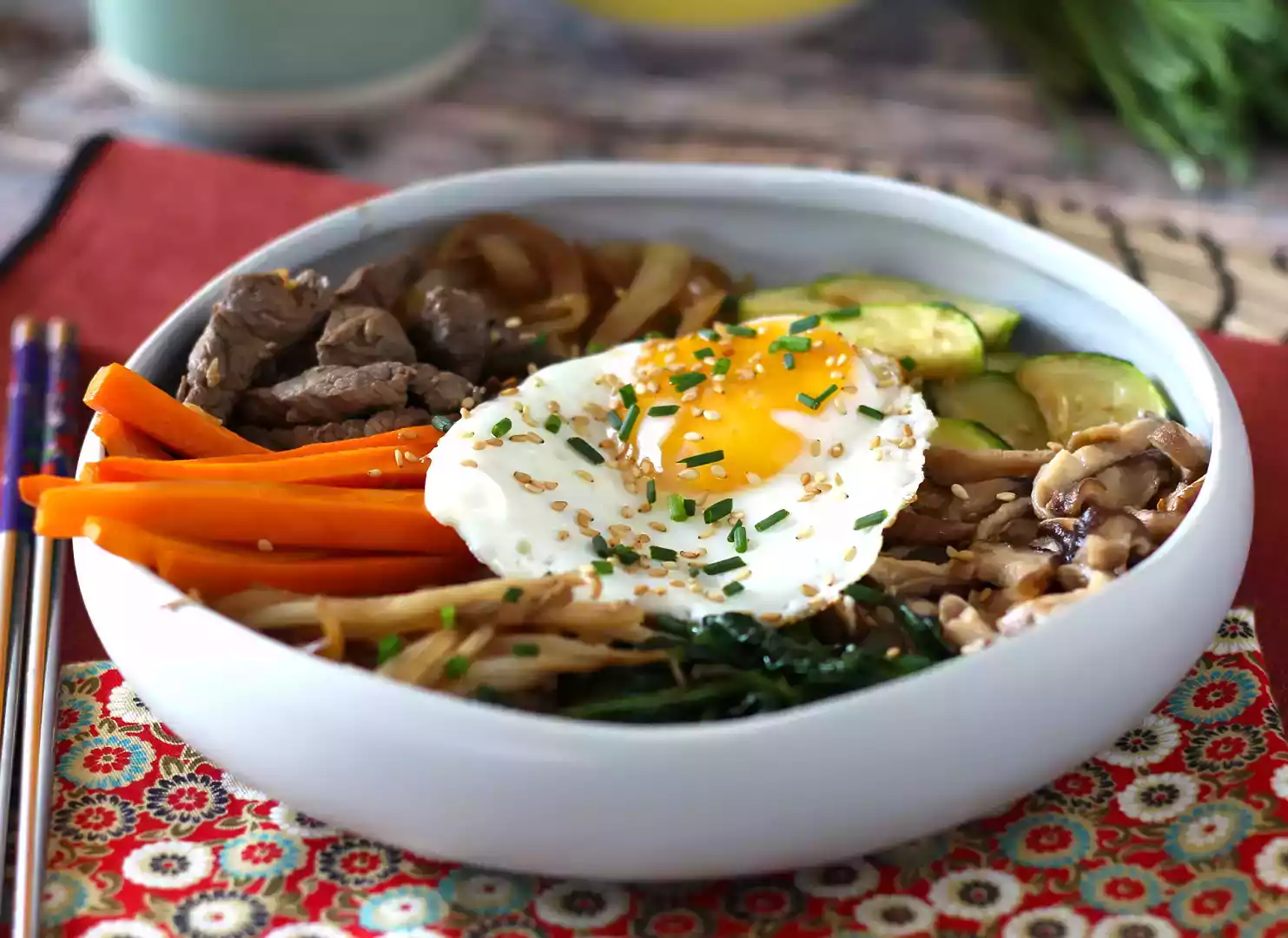 Bibimbap recipe: traditional korean dish