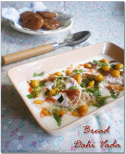 Bread dahi vada and bread dahi chat - Recipe Petitchef