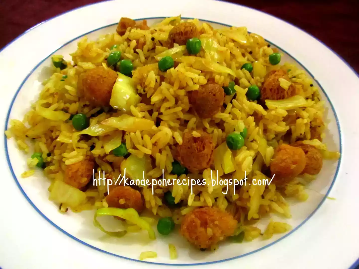 Cabbage soya chunks fried rice recipe: easy and tasty dinner