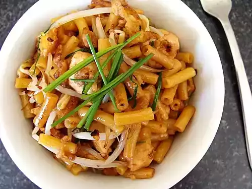 Chicken chow mac recipe (asian style macaroni)