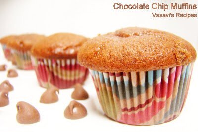 Chocolate chip muffins recipe with cake mix