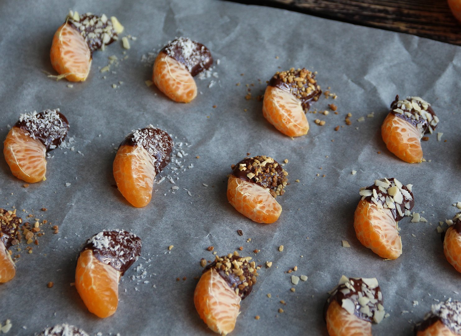 Chocolate clementines: a quick and fresh dessert recipe