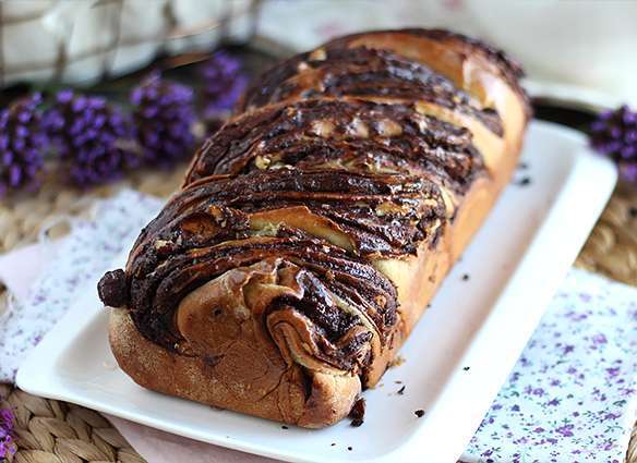 Chocolate hazelnut babka brioche - Recipe Petitchef