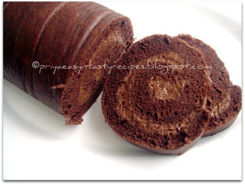 Chocolate mousse swiss roll recipe