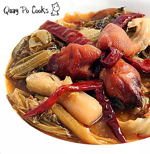 Choy geok (mustard leaves soup) - featured recipe