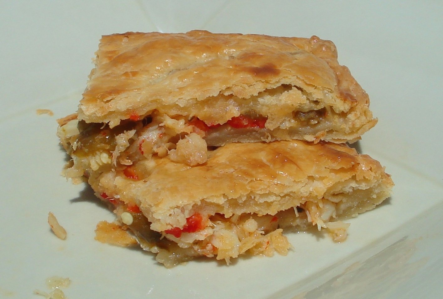 Cod and bell pepper pie - Recipe Petitchef