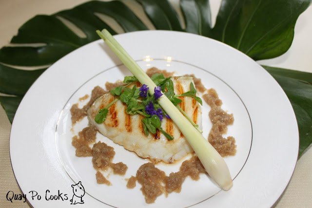 Cod fillet in lemon grass shallot sauce - Recipe Petitchef