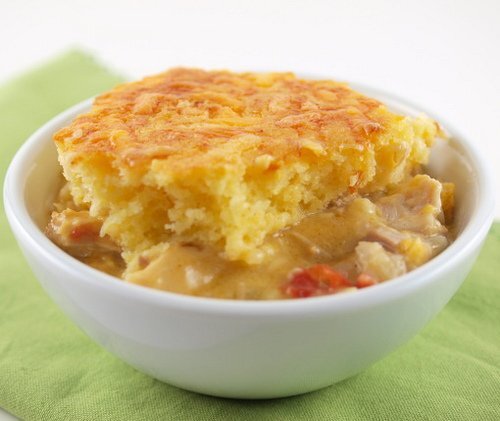 Cornbread turkey and green chile casserole recipe