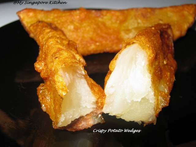 Crispy and spicy potato wedges recipe