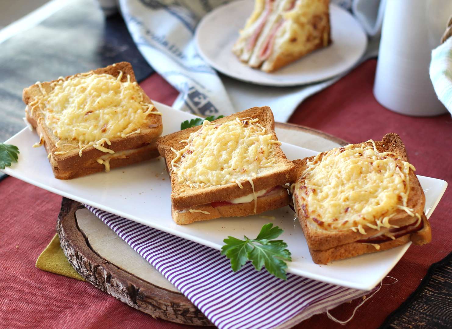 Airfryer croque monsieur recipe