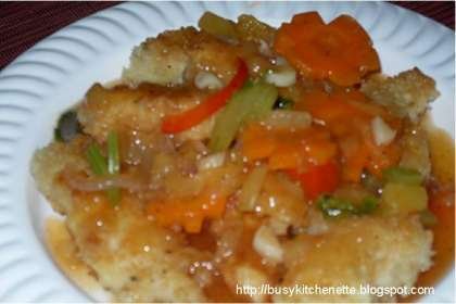 Pineapple honey sauce fish fillet recipe for dinner