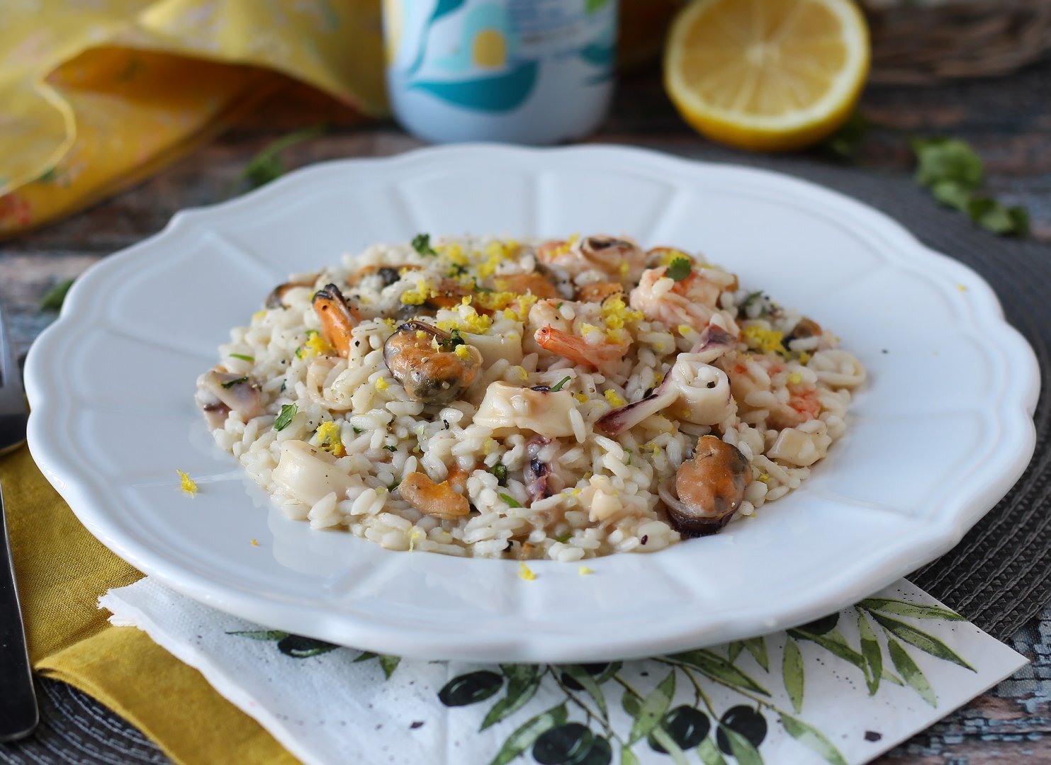 Frozen seafood risotto recipe for a quick, tasty meal