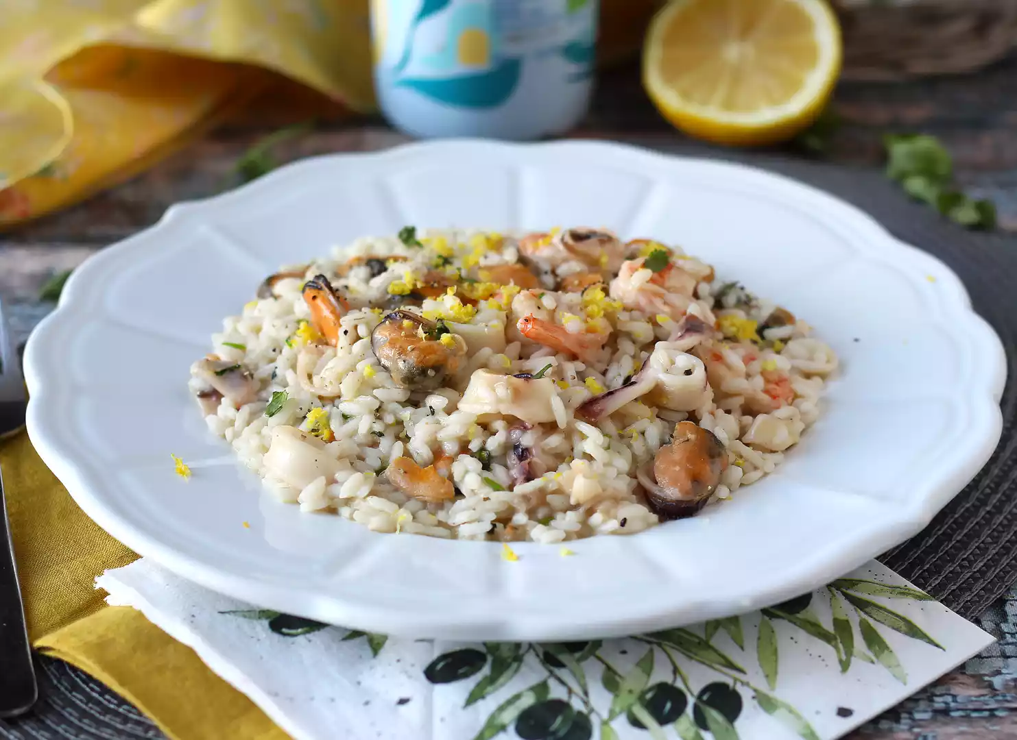 Frozen seafood risotto recipe for a quick, tasty meal