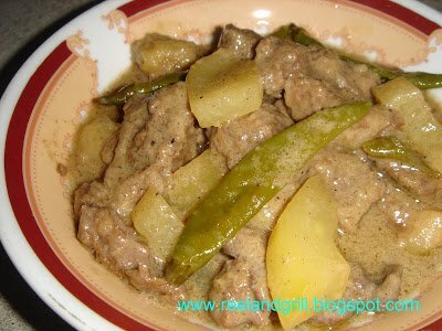 Carabeef in coconut milk recipe