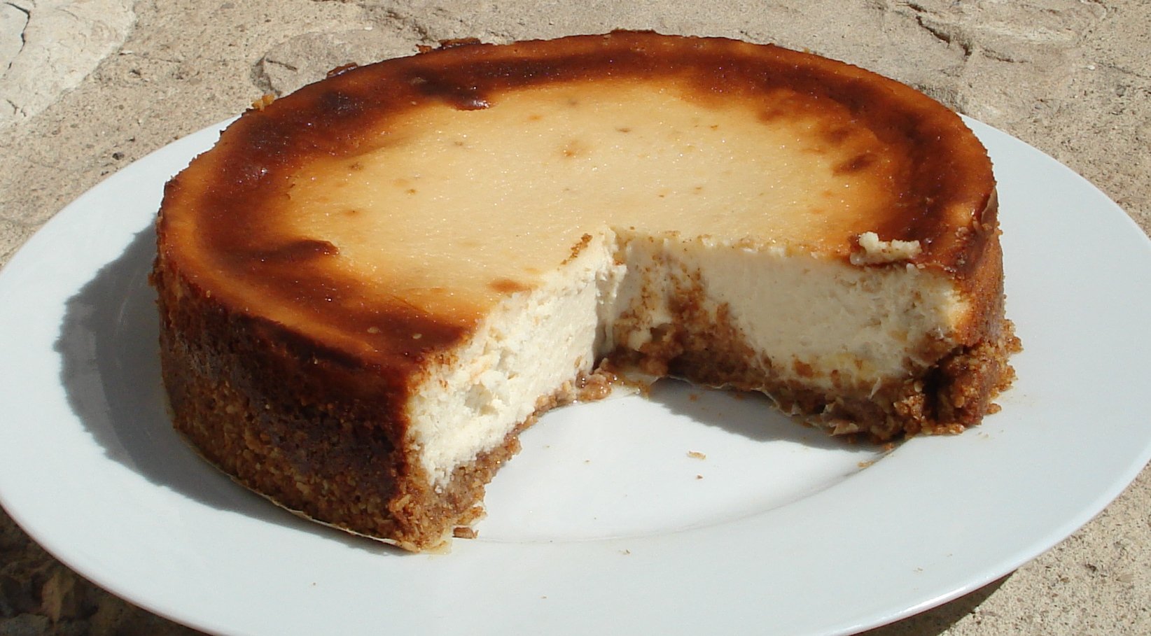 Hard sheep's cheese cheesecake recipe