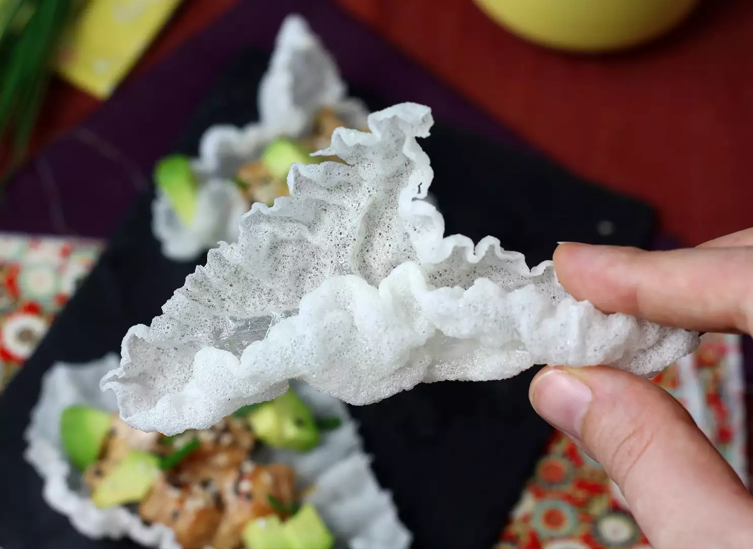 How to make rice paper chips?