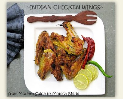 Monica bhide's indian chicken wings recipe