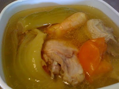 Itek tim recipe (salted vegetables & duck soup)