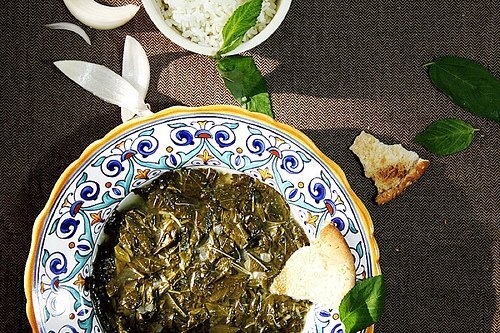 Jute mallow leaves and chicken stew recipe