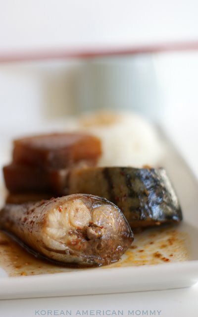 Korean radish & mackerel jorim