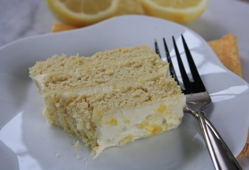 Lemon mascarpone layered cake, Recipe Petitchef