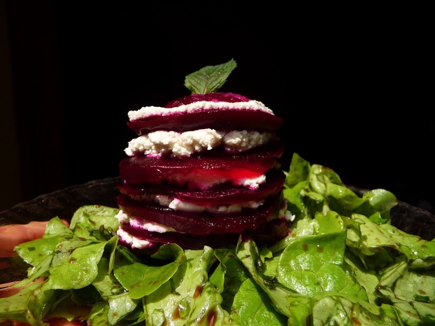 Millefeuille de betterave au chèvre - Recipe Petitchef