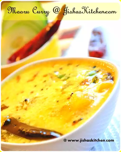 Mooru curry recipe / spiced buttermilk with cucumber