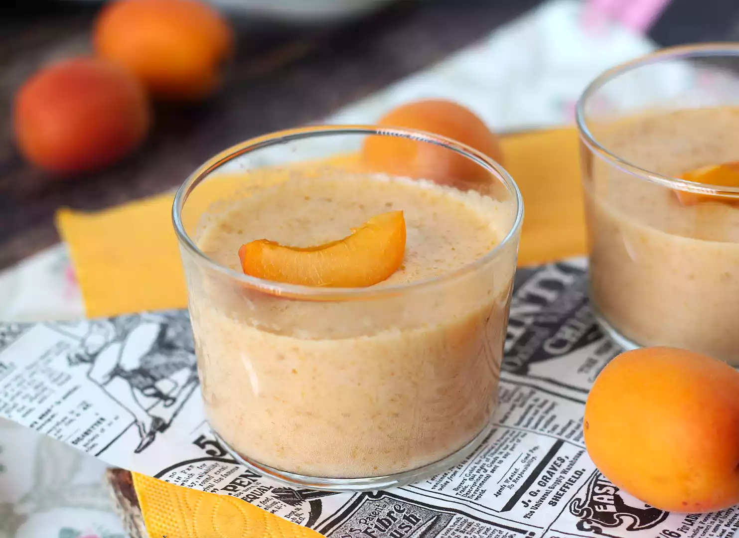 Easy no-bake apricot mousse recipe with few ingredients