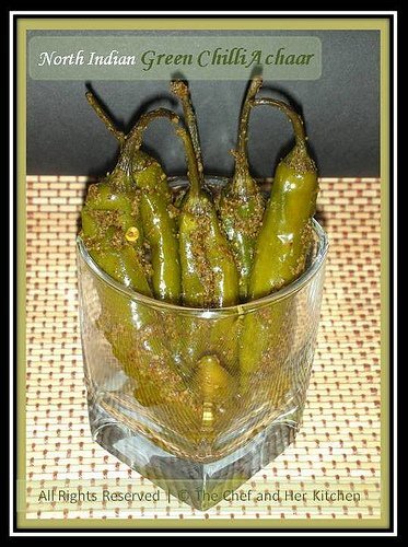 North indian green chilli pickle recipe: easy & tasty