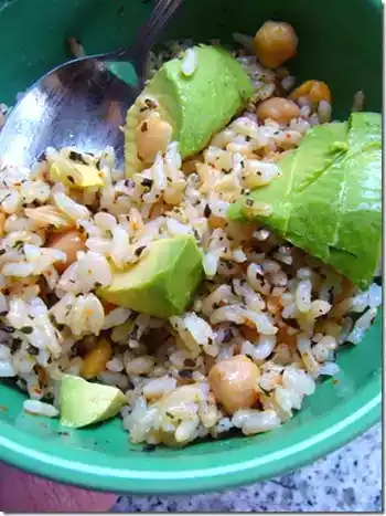 Olive oil and basil brown rice recipe