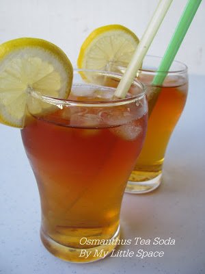 Osmanthus tea soda cocktail recipe