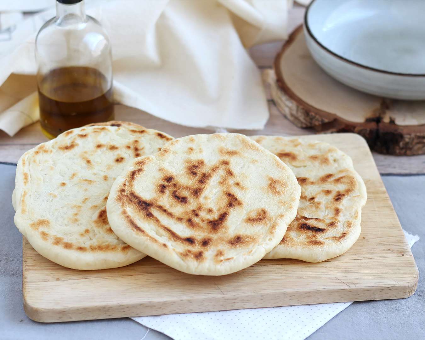 Pan-fried pita bread recipe