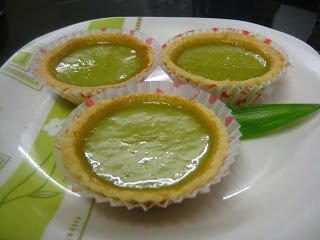Pandan egg tart recipe