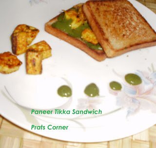 Paneer tikka sandwich - Recipe Petitchef