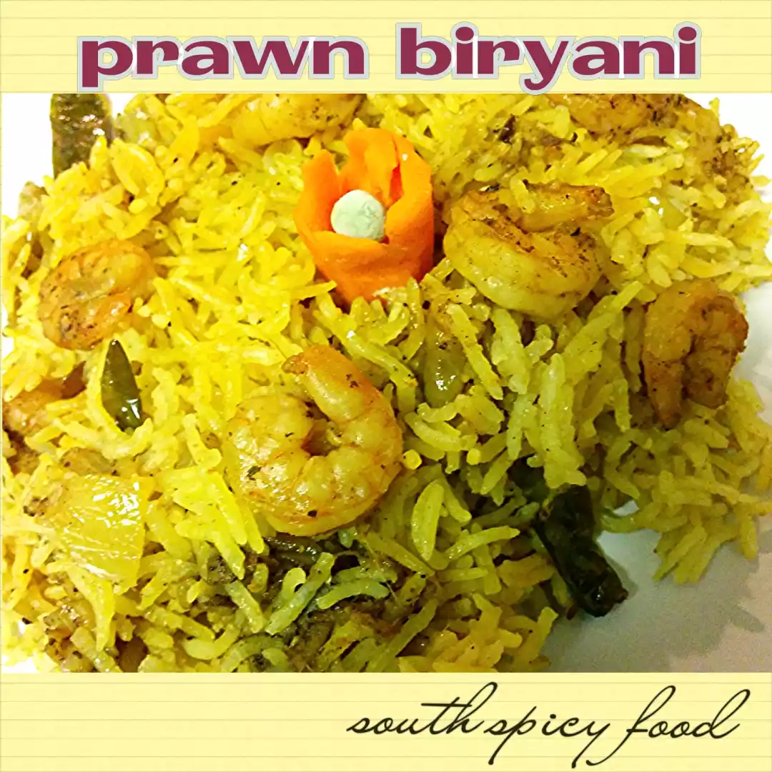 Prawn biryani recipe - easy and tasty dinner idea