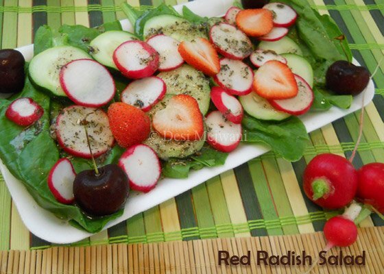 Red radish salad - Recipe Petitchef