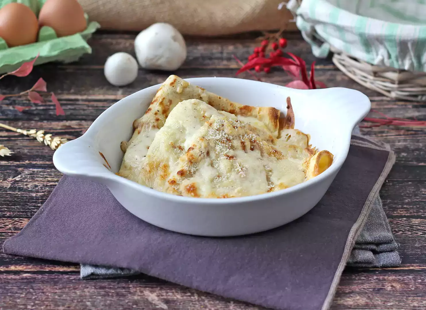 Ricotta and mushroom crepes: the perfect creamy vegetarian recipe for ...