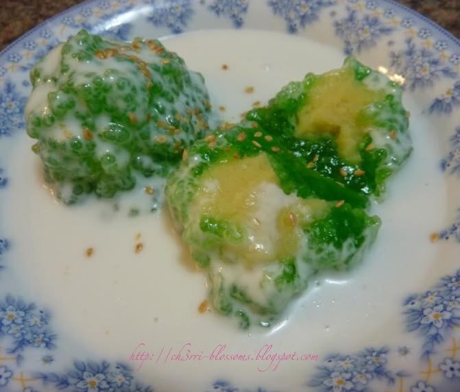 Sago dumpling w/ mung bean (che bot bang) - Recipe Petitchef