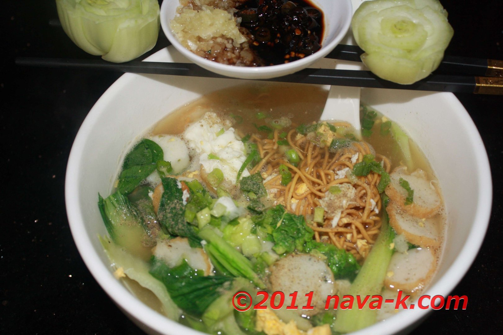 Seafood yee mee soup - Recipe Petitchef