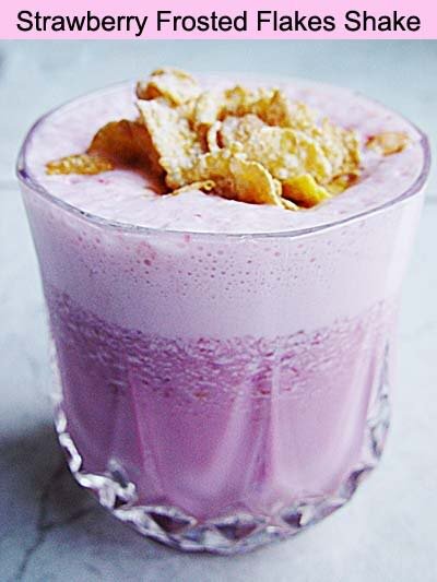 Strawberry frosted flakes milkshake recipe