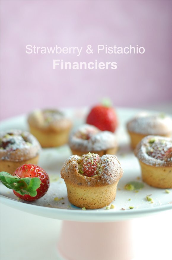 Strawberry & pistachio financiers recipe: easy & tasty treat
