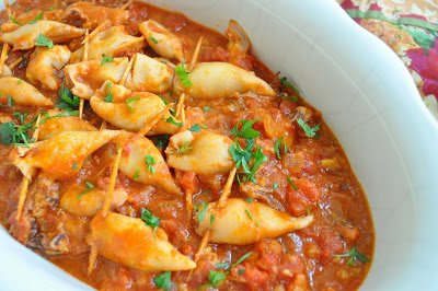 Stuffed squid recipe