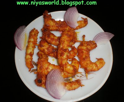 Grilled prawn recipe: spicy stir-fried on tawa