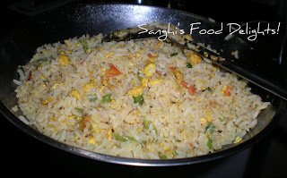 Tomato egg fried rice recipe & egg dhal curry snack
